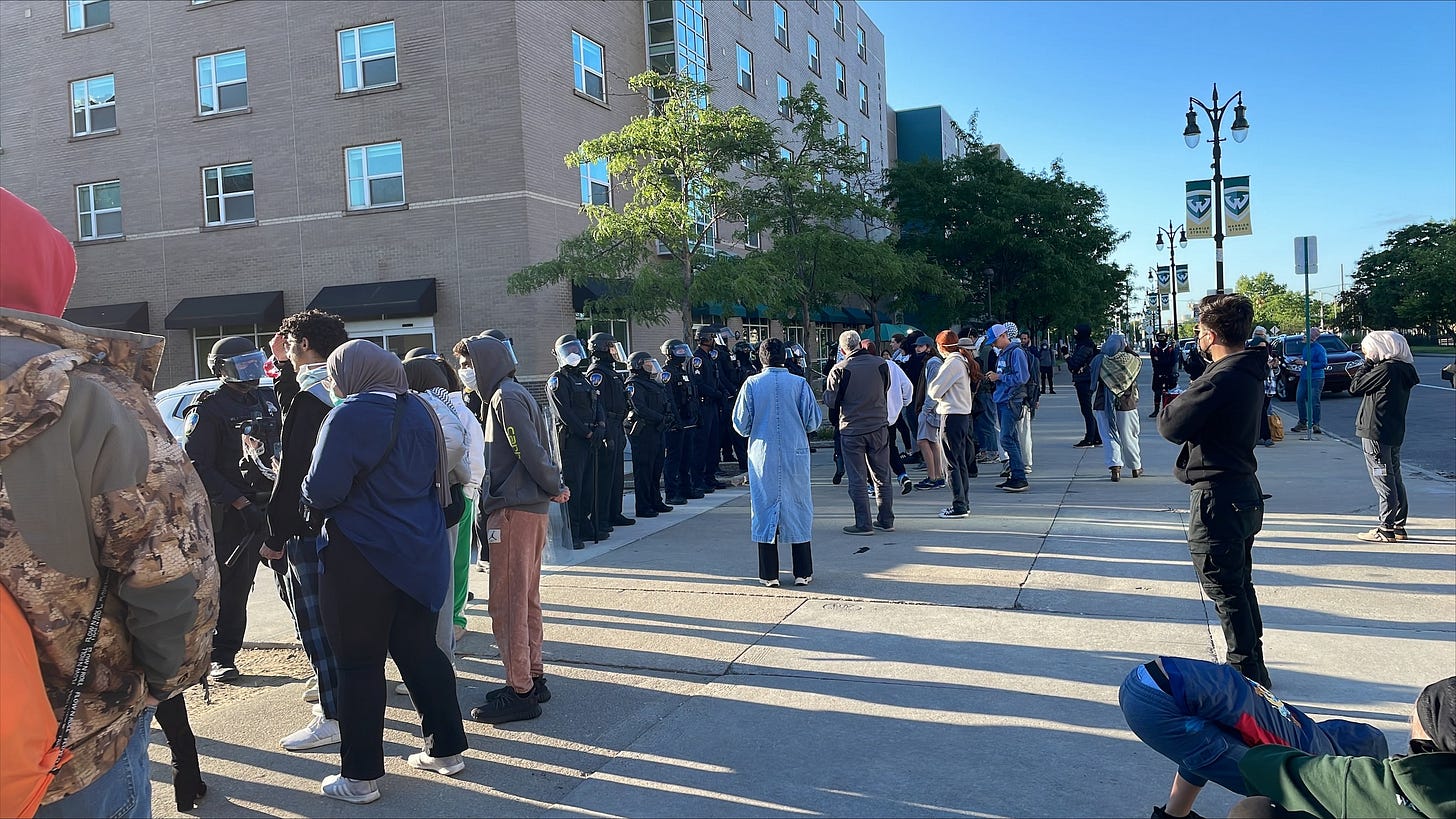 Wayne State University encampment dismantled in police raid