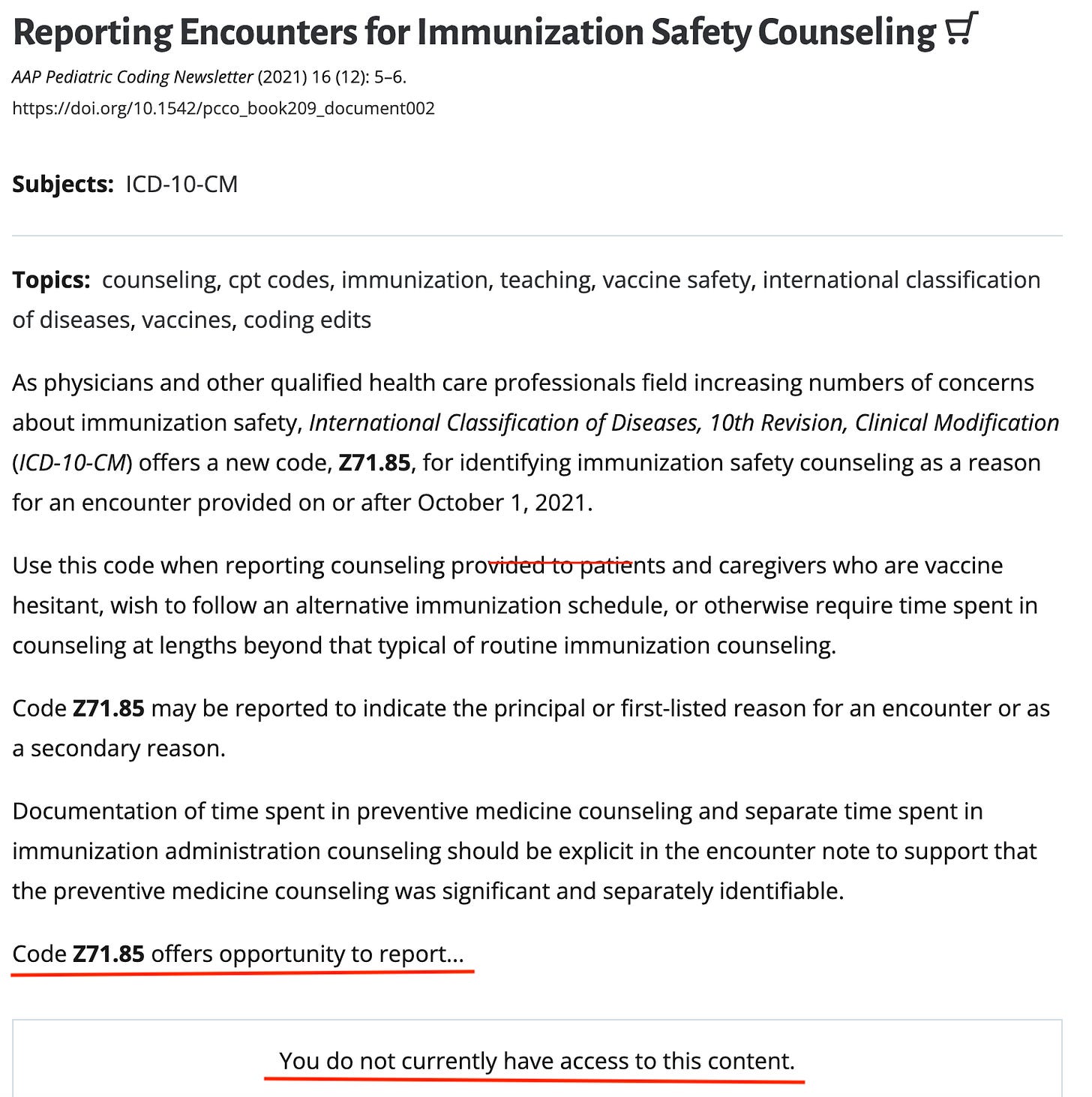 Code Number Z28.310 Is Not A Code For An Illness Or Diagnosis, But ...