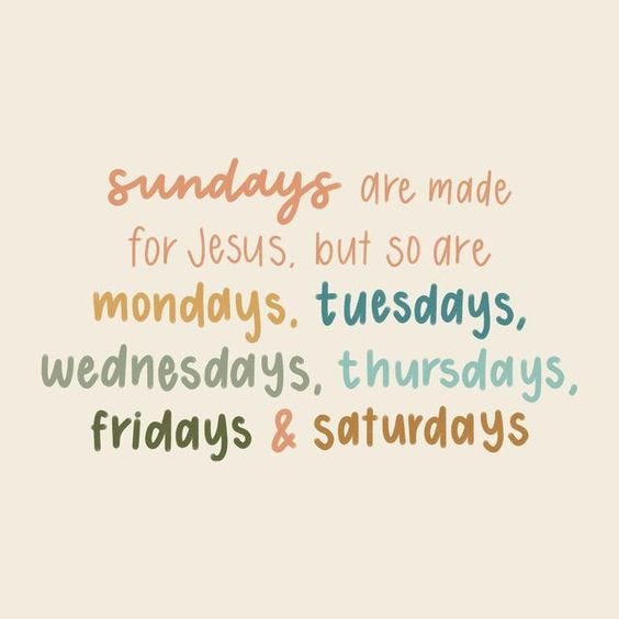 Monday faith! (how do I live it out?) - by Elyse