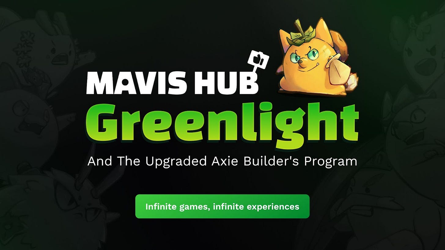 Introducing: Mavis Hub Greenlight - by Axie Infinity