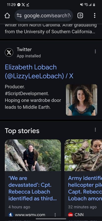Female Pilot Rebecca Lobach’s Entire Social Media Scrubbed before Army ...
