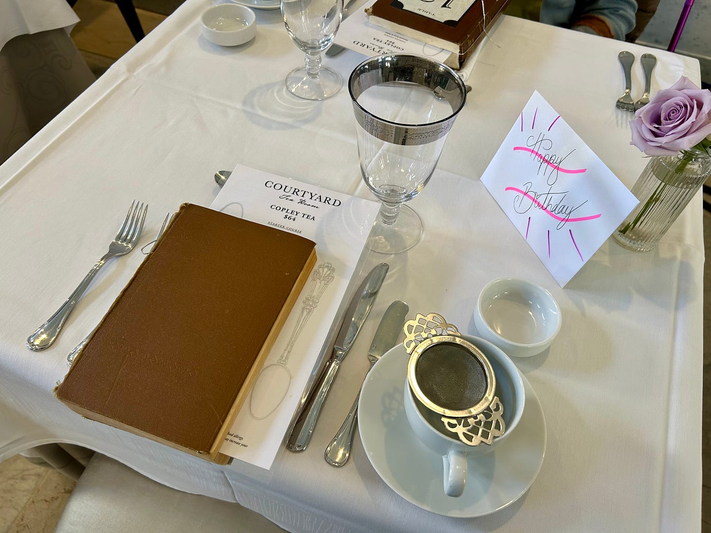 Boston Tea Party: The Courtyard Tea Room at the Boston Public Library