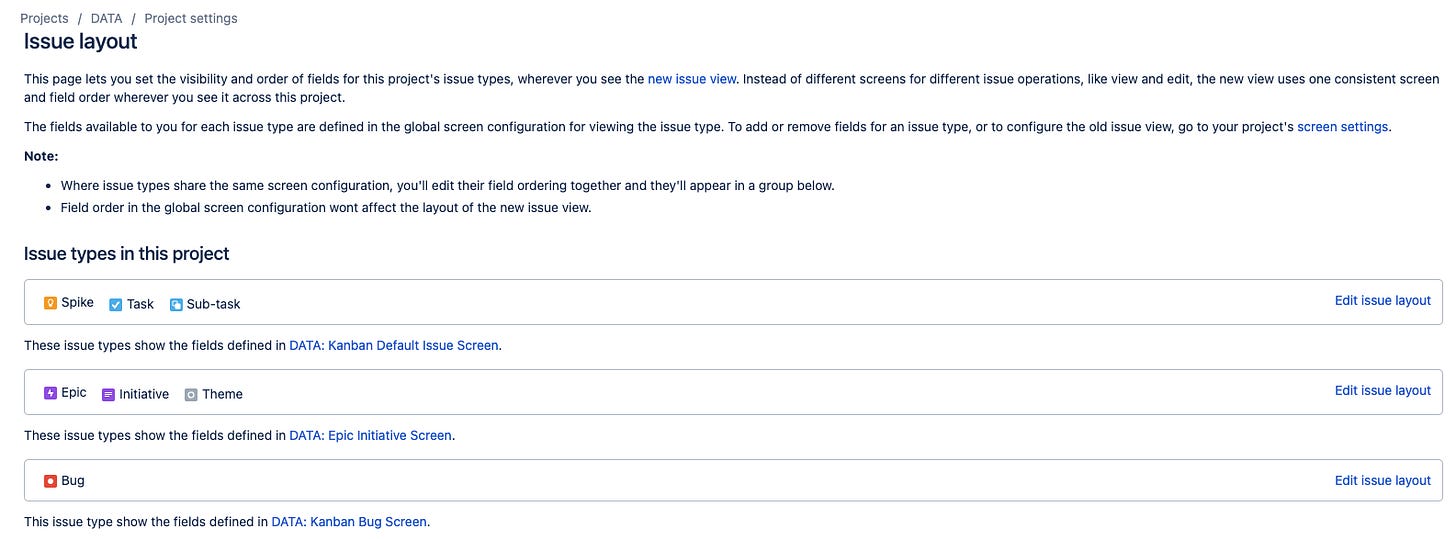 How to configure Jira screens and issue types | John's Tips 2024W12