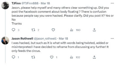 Jason Rothwell - a loose cannon - Chris’s Substack