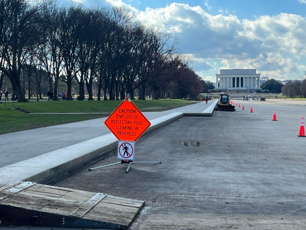 Why is the D.C. Reflecting Pool Empty? - by Emily Miller