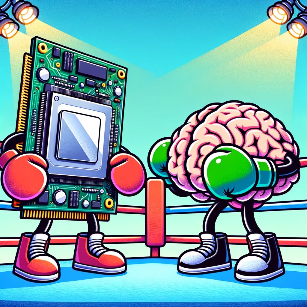 AI vs. human brain: 14 commonalities and 21 differences