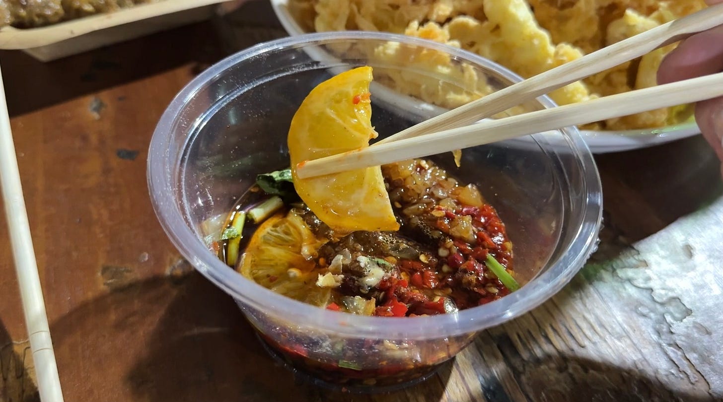 Egg Battered Fries with a Spicy Lemon Dip (元江蛋酥洋芋)