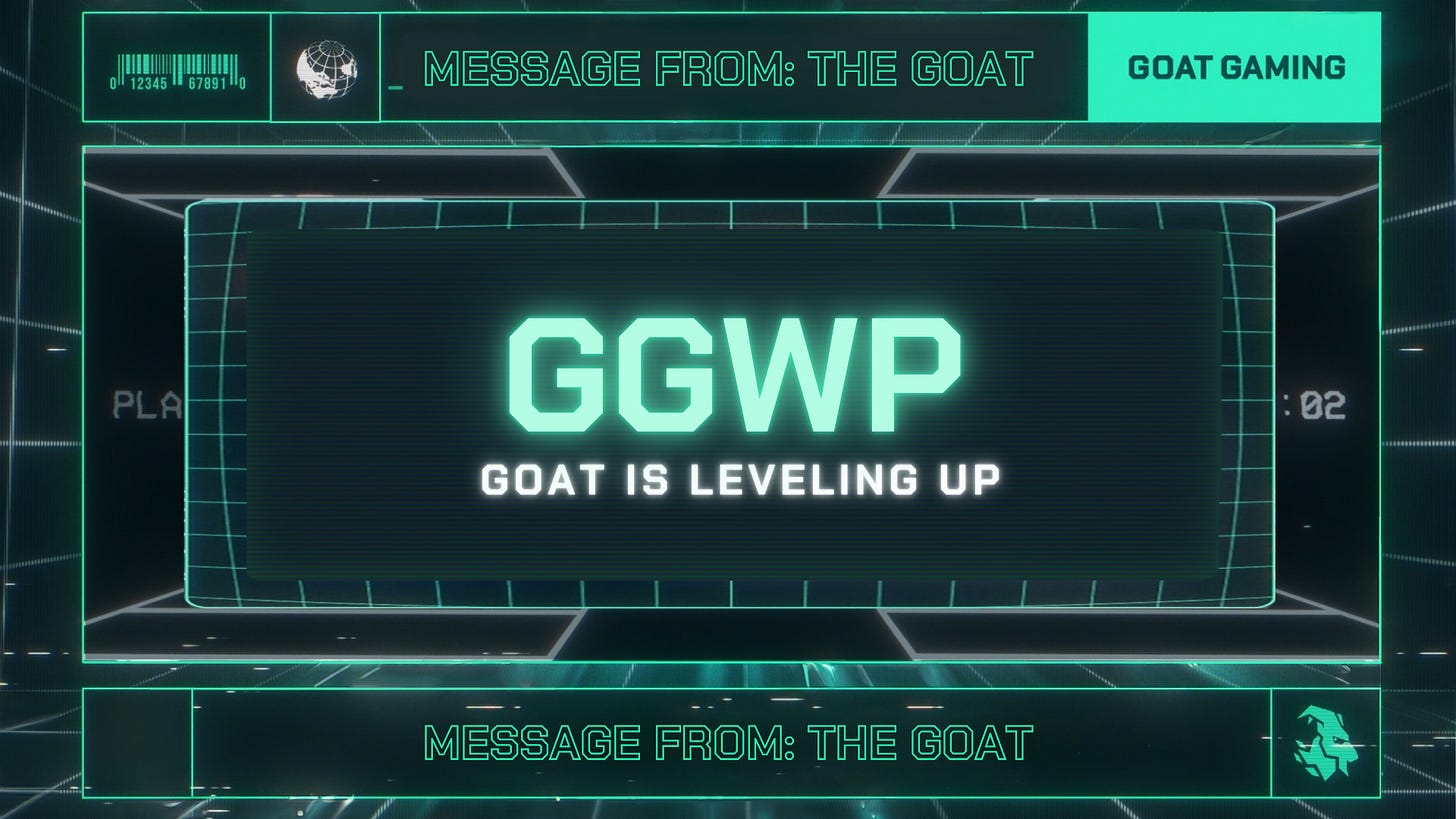 A New Era for GOAT Gaming: Introducing $GG - GOAT Gaming