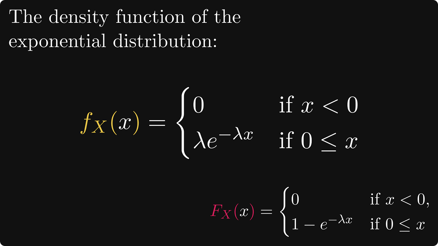 Probabilities, densities, and distributions