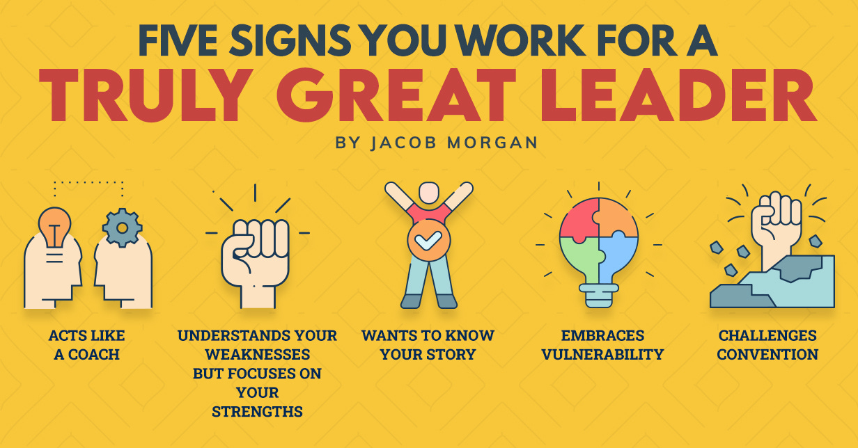 Five Signs You Work For A Truly Great Leader