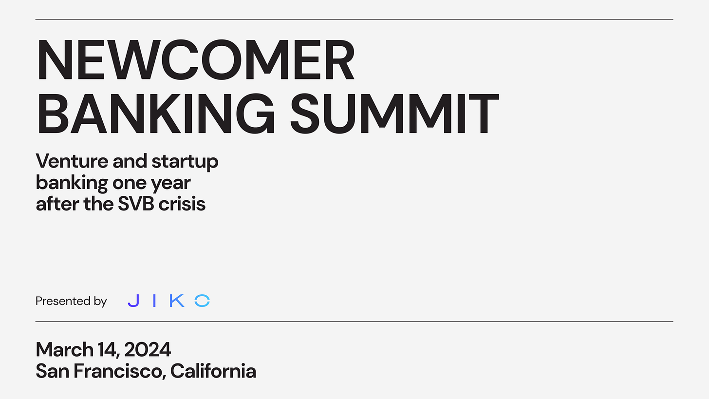 Introducing the Newcomer Banking Summit - by Eric Newcomer