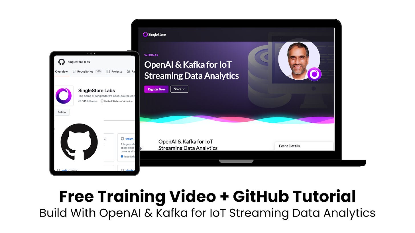 OpenAI & Kafka for IoT Streaming Analytics: Free Training