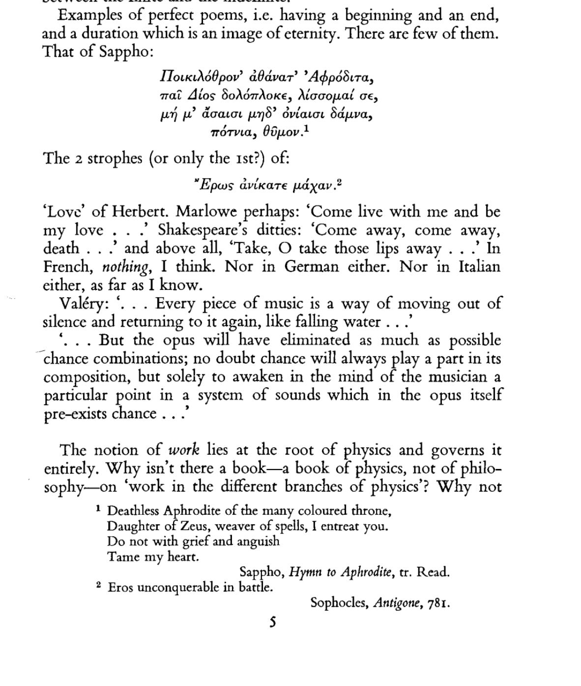 Simone Weil's "Examples of Perfect Poems" - by The Friend