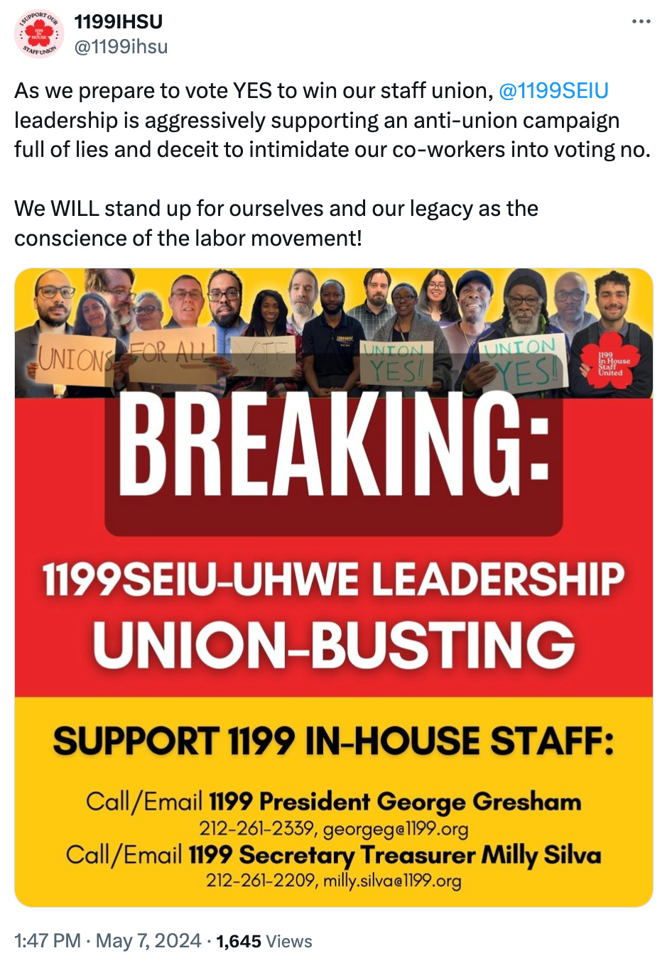 Union Accused of Using "Union Busters" To Persuade Union Staffers ...
