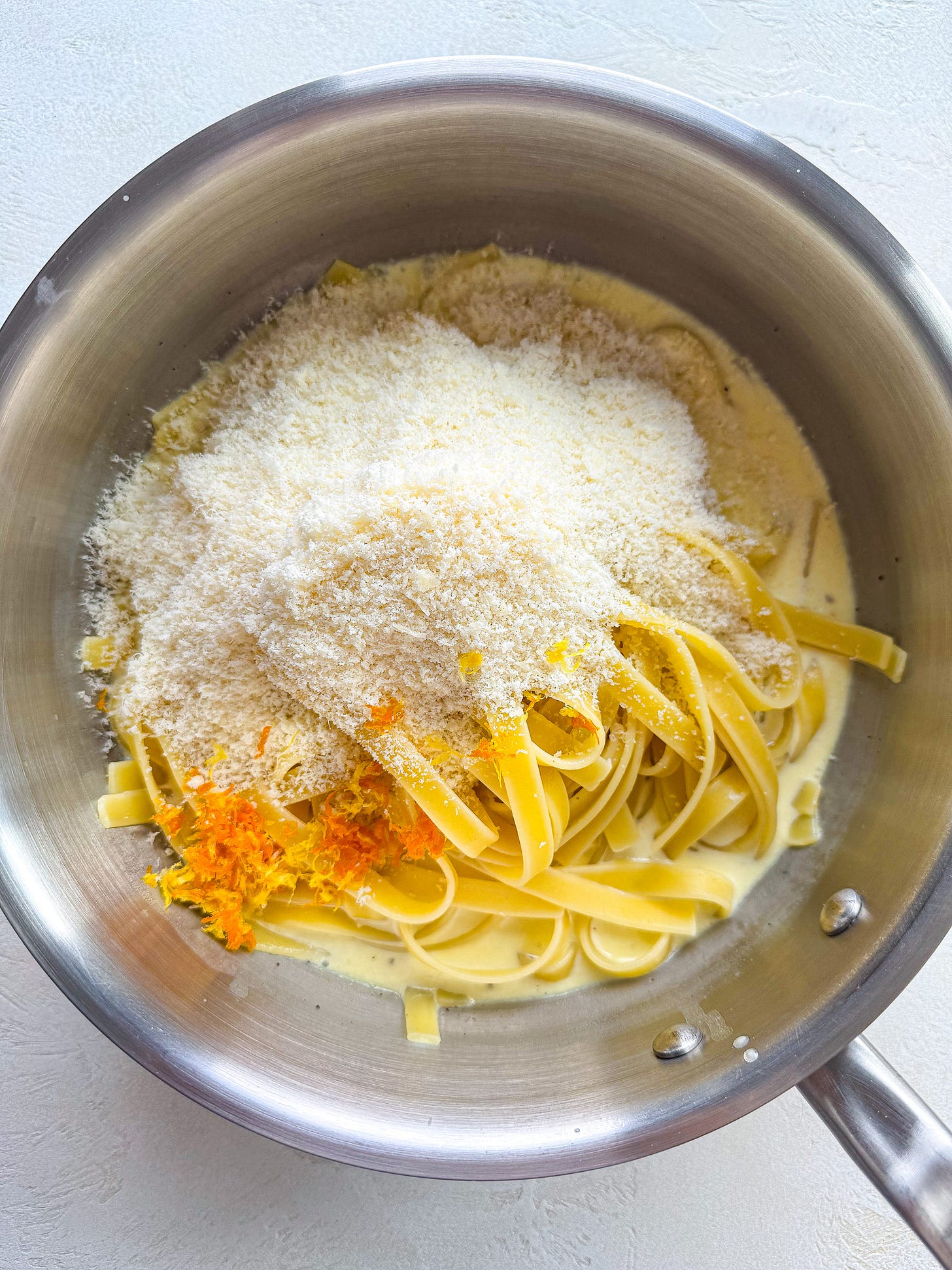 pasta with citrus, cognac & mint - by Meryl Feinstein