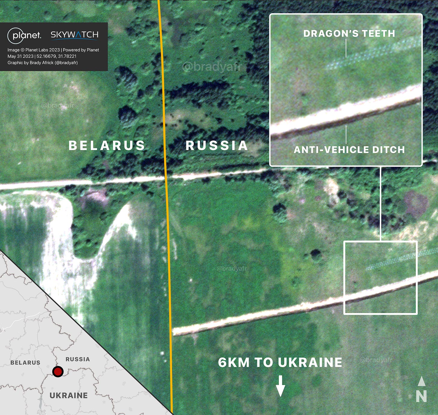 Russian field fortifications in Ukraine