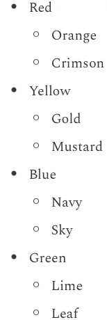 How to Create Nested Bullets on Medium, Substack, Markdown and HTML