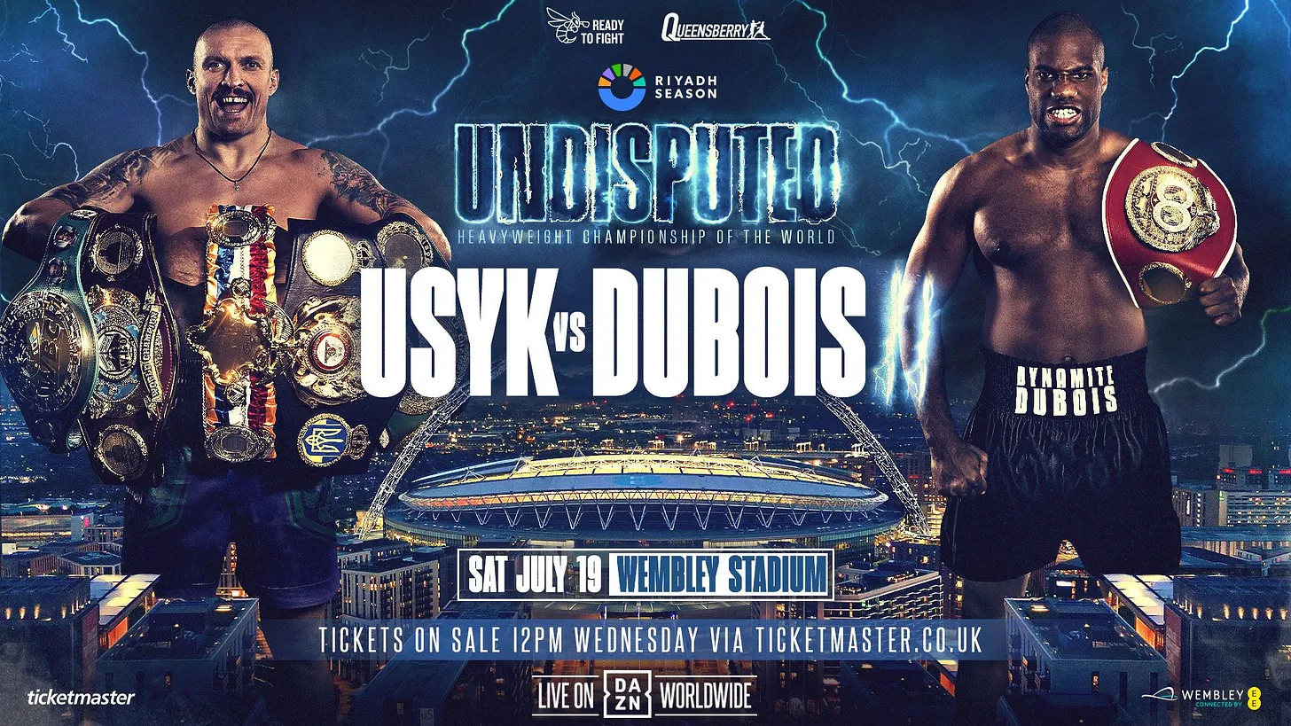 Oleksandr Usyk vs. Daniel Dubois II | PPV - July 19, 2025 - BoxRec