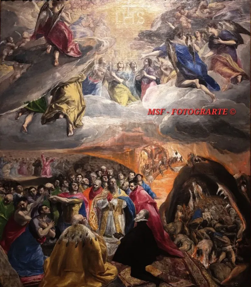 Adoración del nombre de Jesús o Alegoría de la Santa Liga por El Greco ...