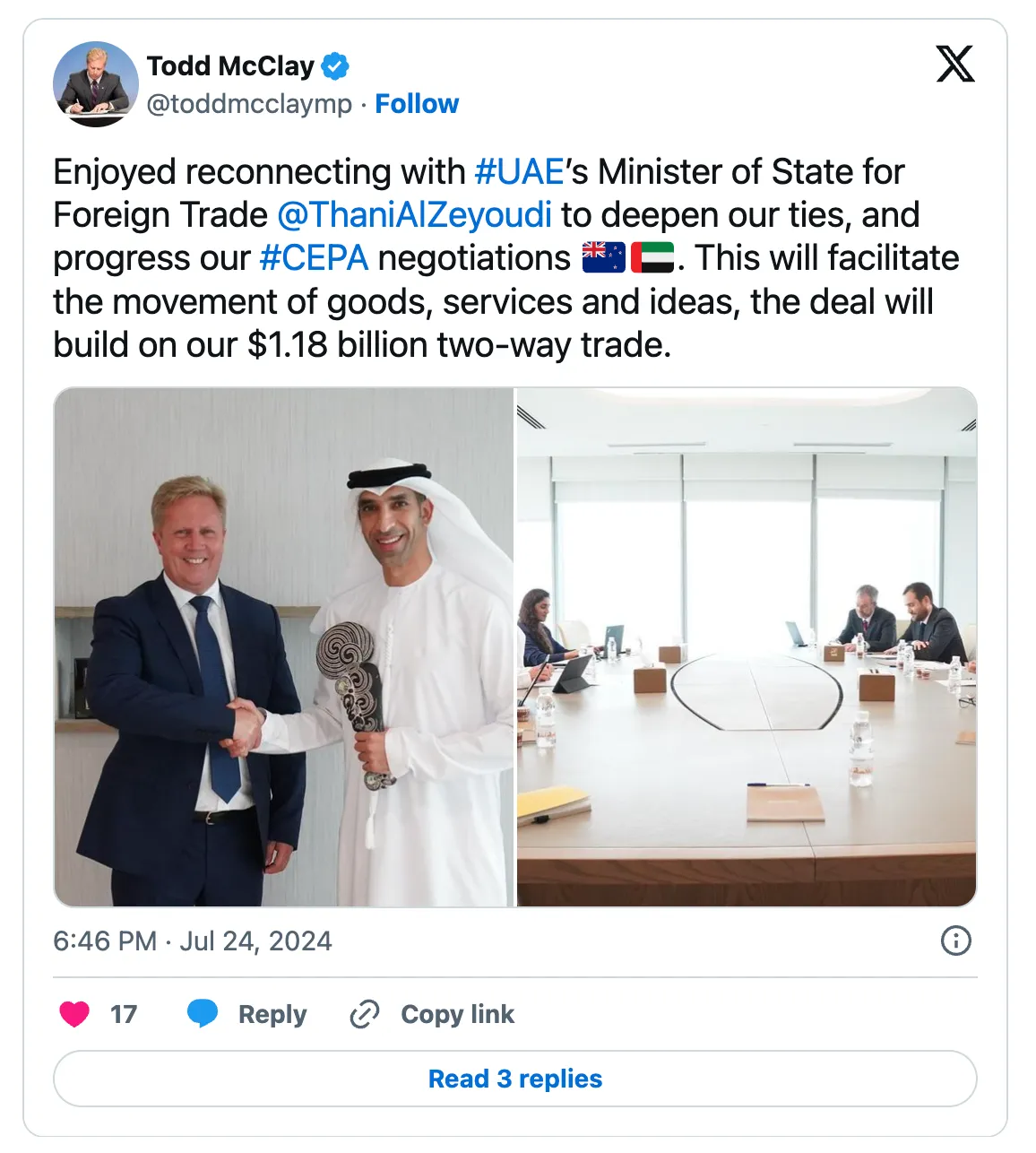 Breaking Views: Geoffrey Miller: NZ’s trade deal with the UAE could ...