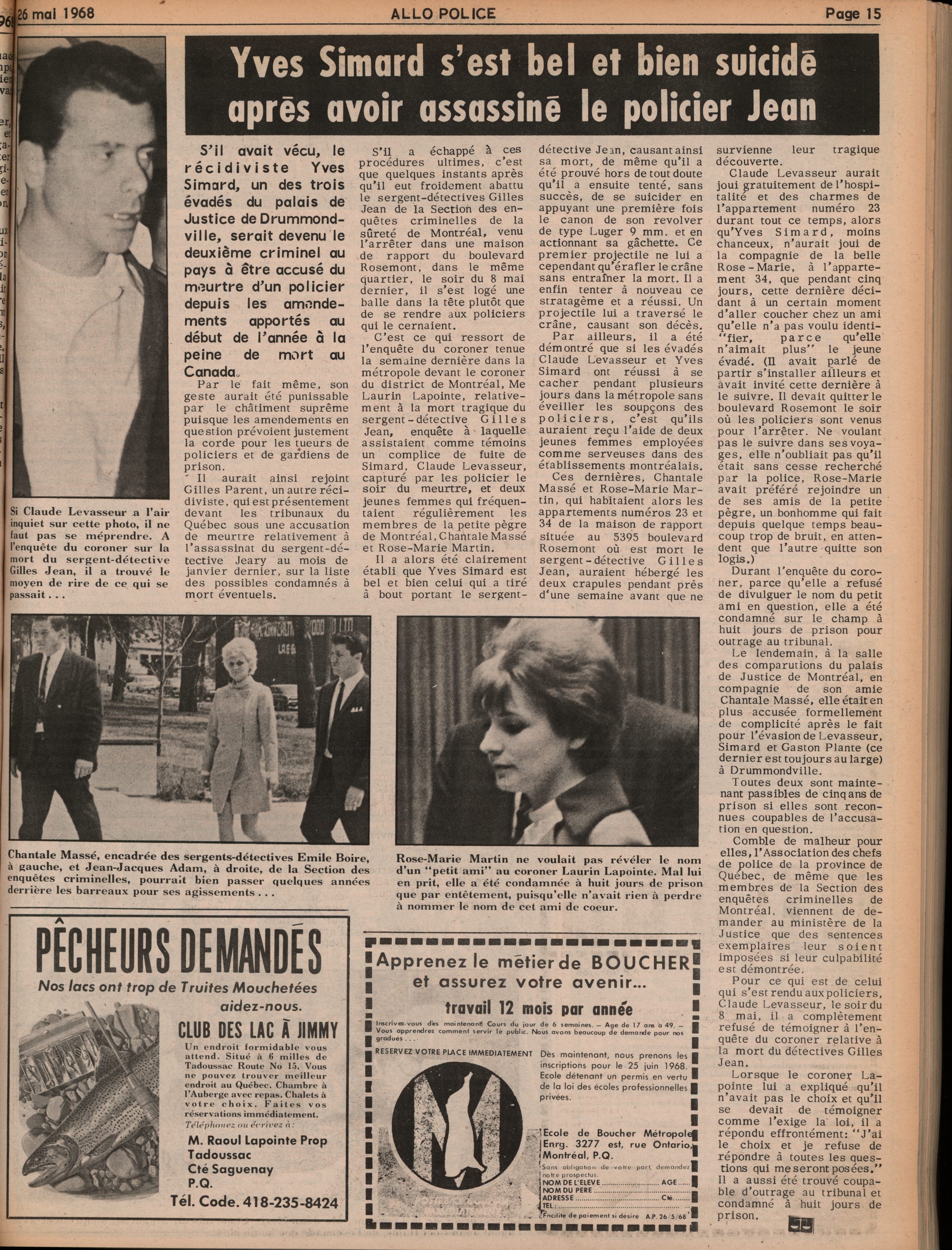 Le meurtre du policier Jean | Allo Police | mai 1968