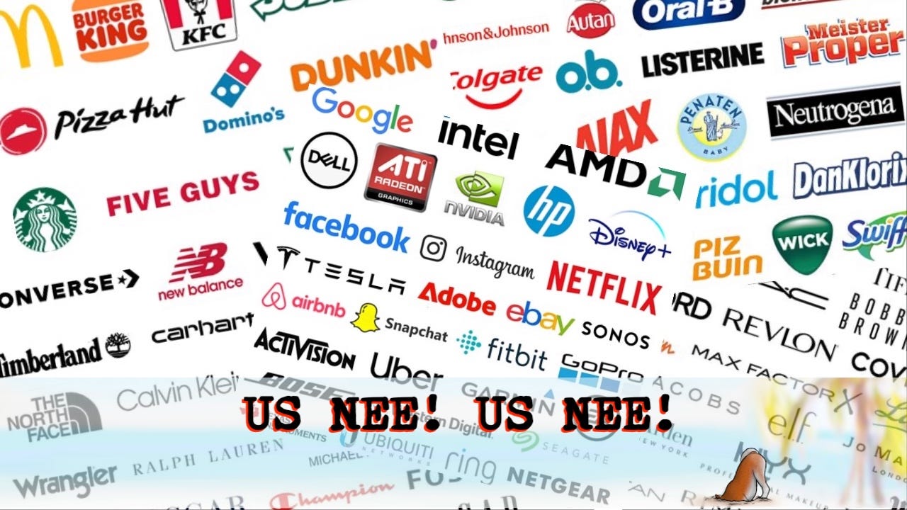 Begin hier goed voorbereid aan je boycot van Amerikaanse producten!