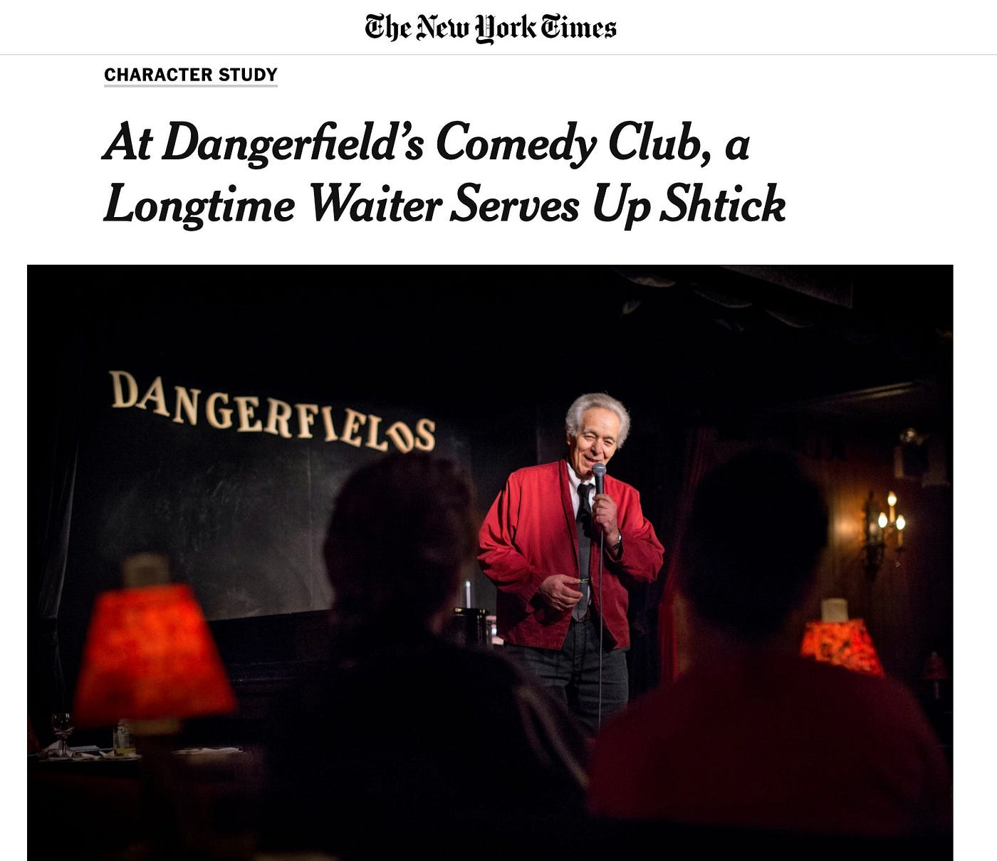 Dangerfields: The World's Oldest Comedy Club.
