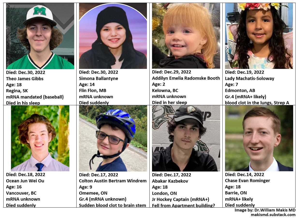 Over 96 Canadian Children Ages 2-19 have Died Suddenly or Unexpectedly ...