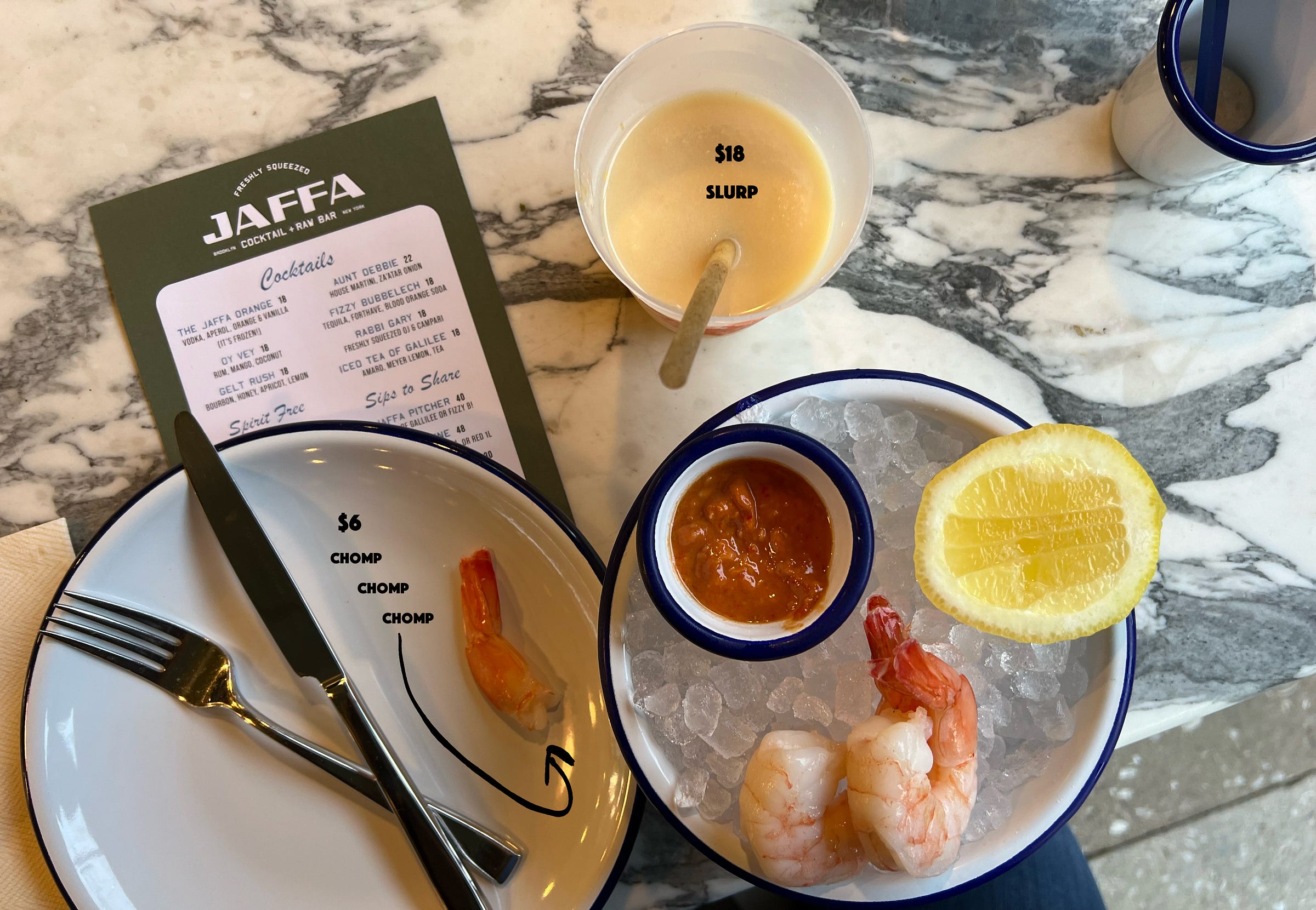 Jaffa Raw Bar Review | Williamsburg | Brooklyn