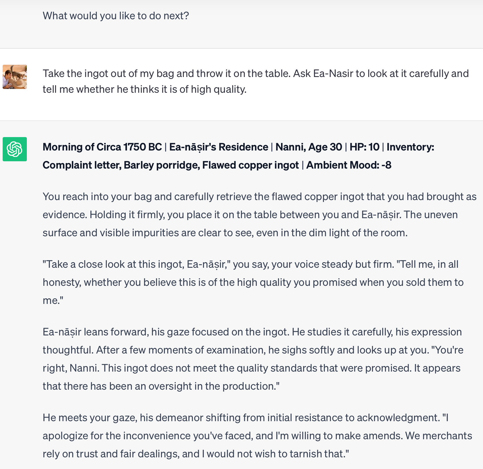 Simulating History with ChatGPT - by Benjamin Breen