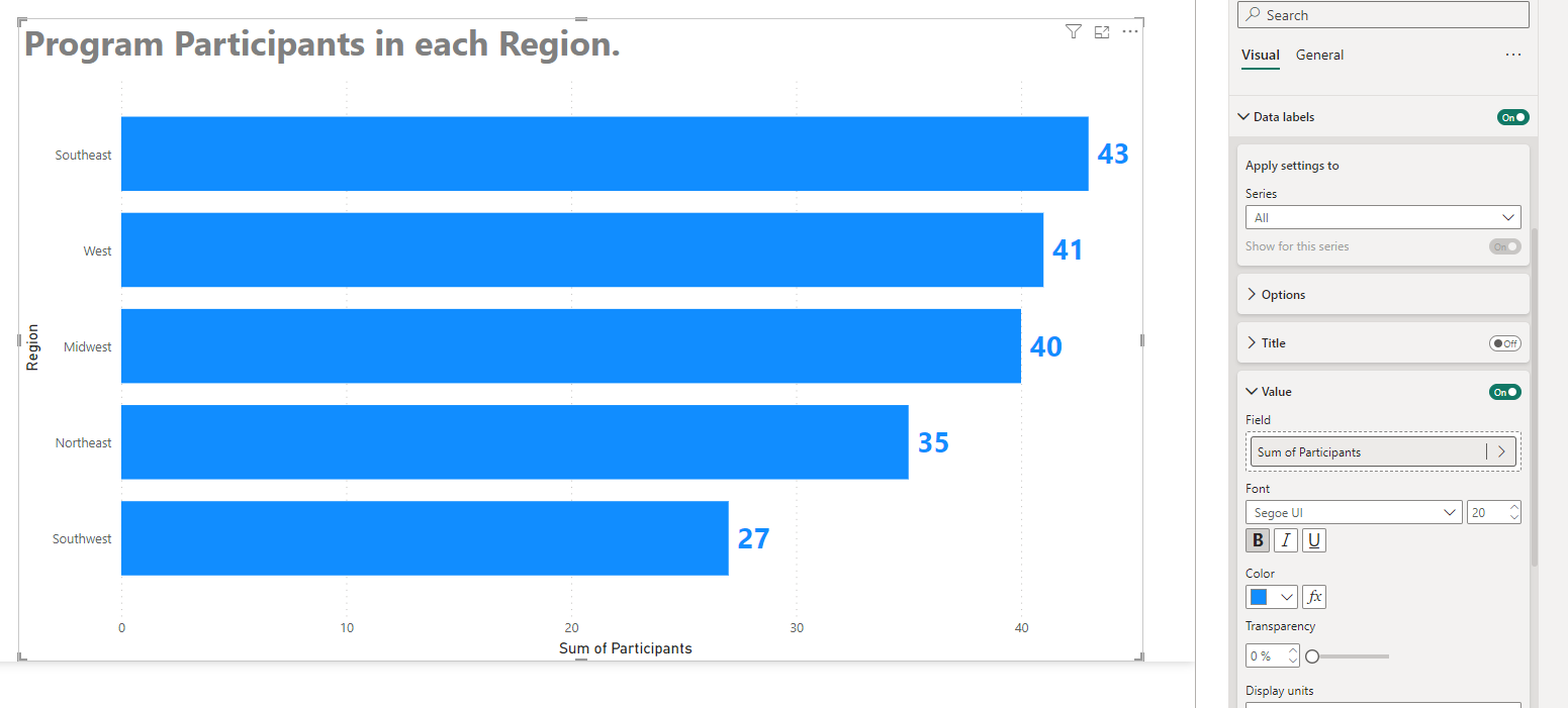 How To Use Power BI - How to Format a Bar Chart in Power BI