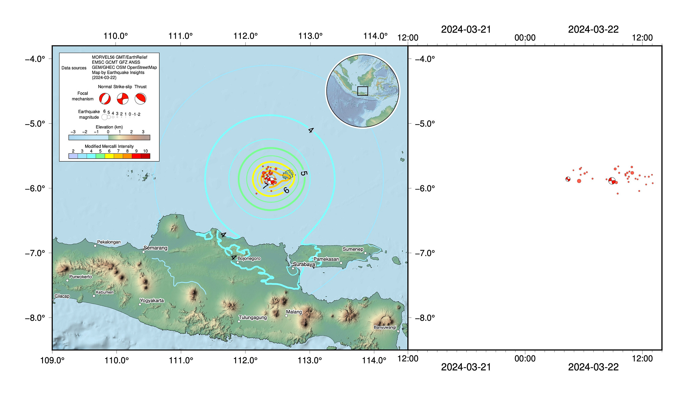 Magnitude 6.4 earthquake rocks Java, Indonesia