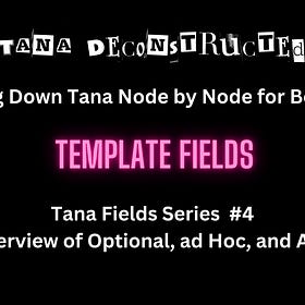 Index to: Tana Field Series - Pre Beta version