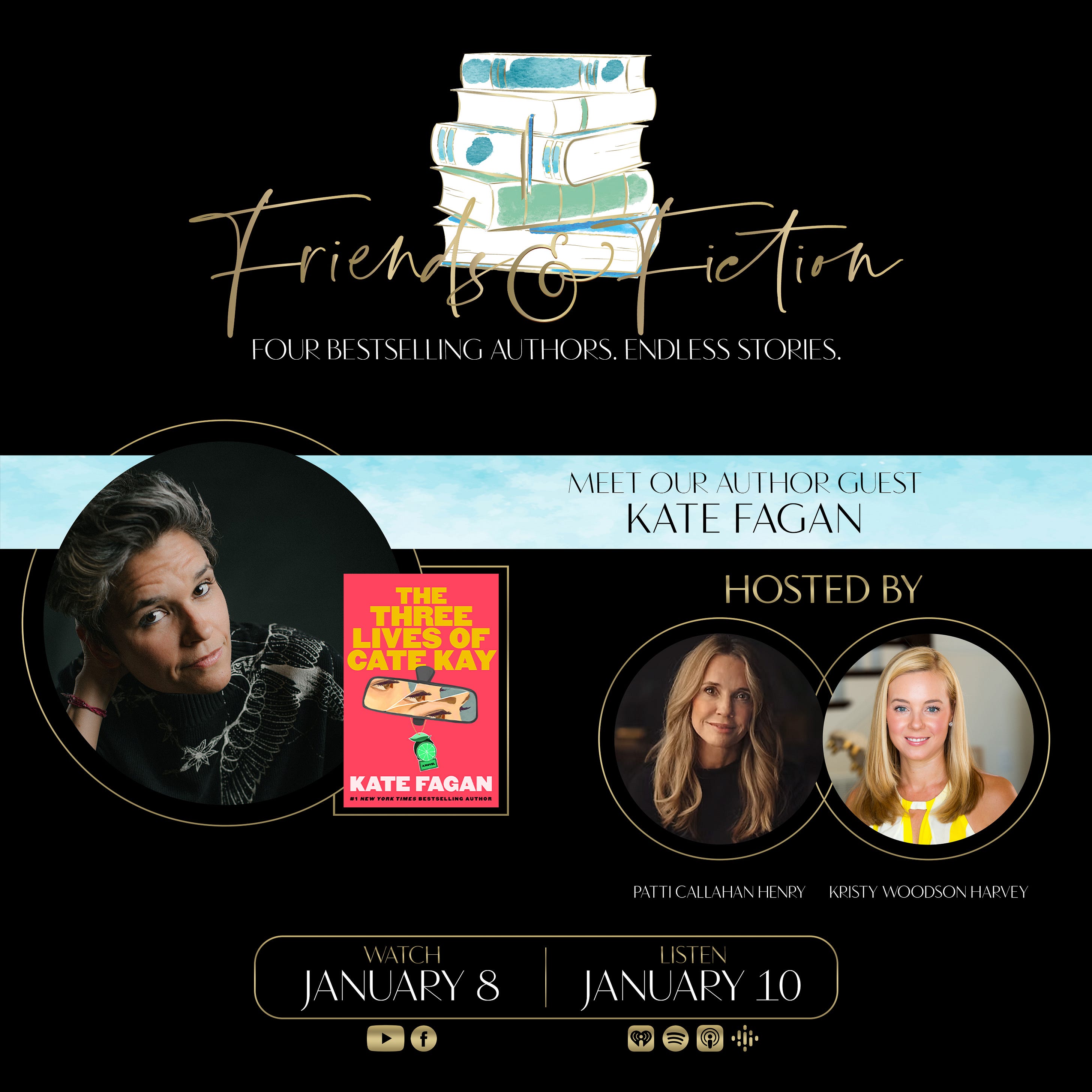 Watch our LIVE show with Tara Dorabji TONIGHT! - Friends & Fiction