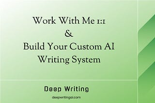 Deep Writing: AI for Writerpreneurs | Tuhin Patra | Substack