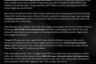 Malu tapi Maju | Nara | Substack