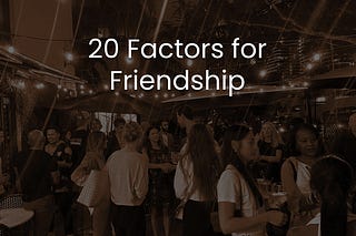 Friendship Tips | Chuck Walter | Substack