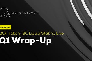 The Newsletter By Quicksilver Liquid Staking Quicksilver Protocol