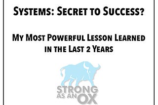 Strong As An Ox | BowTiedOx | Substack