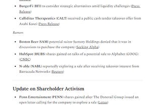 The Special Situation Report | David Paolella | Substack