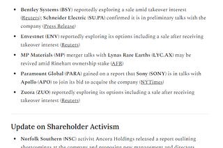 The Special Situation Report | David Paolella | Substack