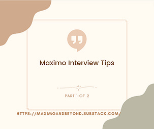 Maximo Cheat Sheet #2 - by Venkataraman Guruswamy