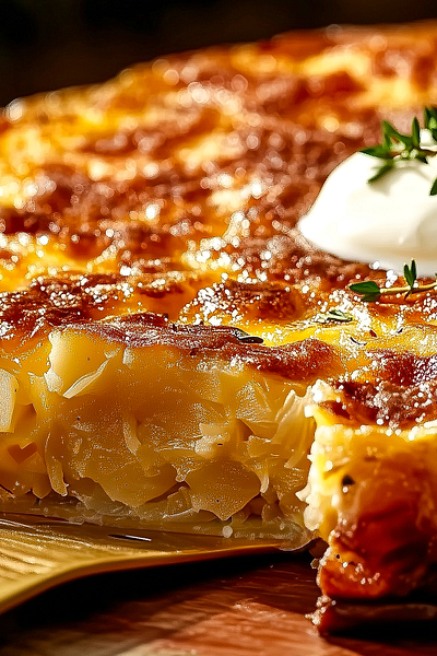 Cabbage, Potato & Cheese Pie - Comforting, Cheesy, and So Delicious!