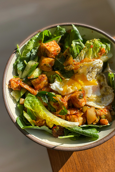 how to prepare kimchi salad