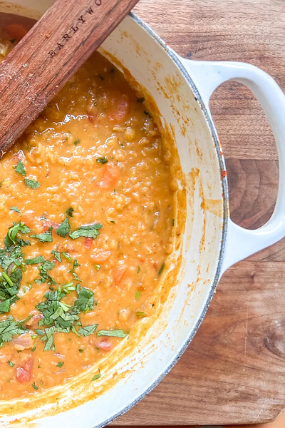 coconut curry lentil veggie stew - by Caroline Chambers