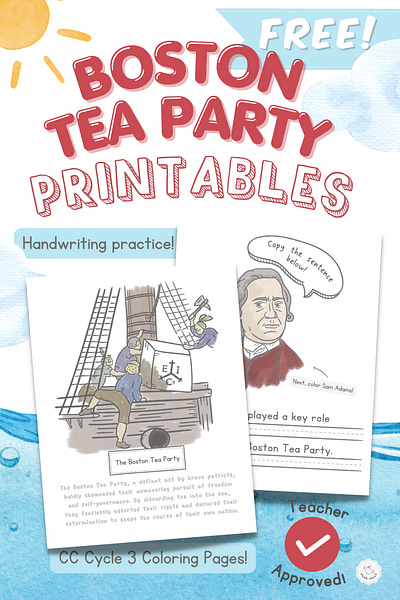Boston Tea Party Coloring Pages Printable [2025]