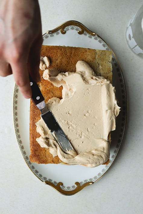 Raspberry Almond Layer Cake With Caramelised White Chocolate