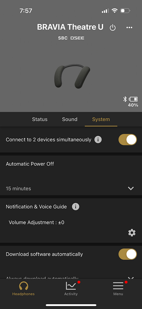 Sony Bravia Theater U review: Sony’s wearable speakers make me want to ...