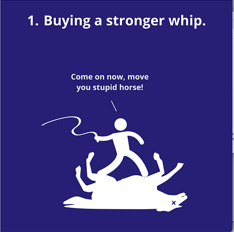 The Dead Horse Theory: A Cautionary Tale for Entrepreneurs