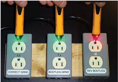 Finding a Reverse Polarity Bootleg Ground with a Multimeter